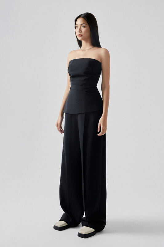 Reina Pleated Wide Leg Pants - Reina