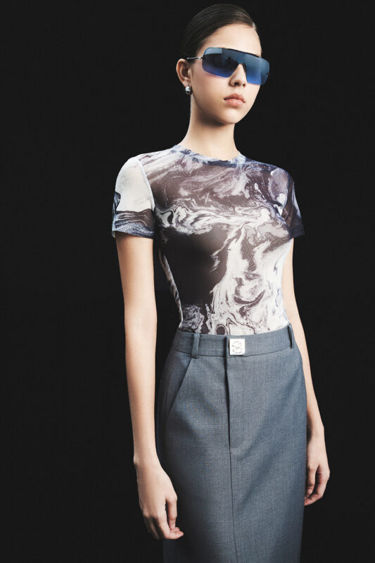 Matteau Printed Short-Sleeve Top - Reina